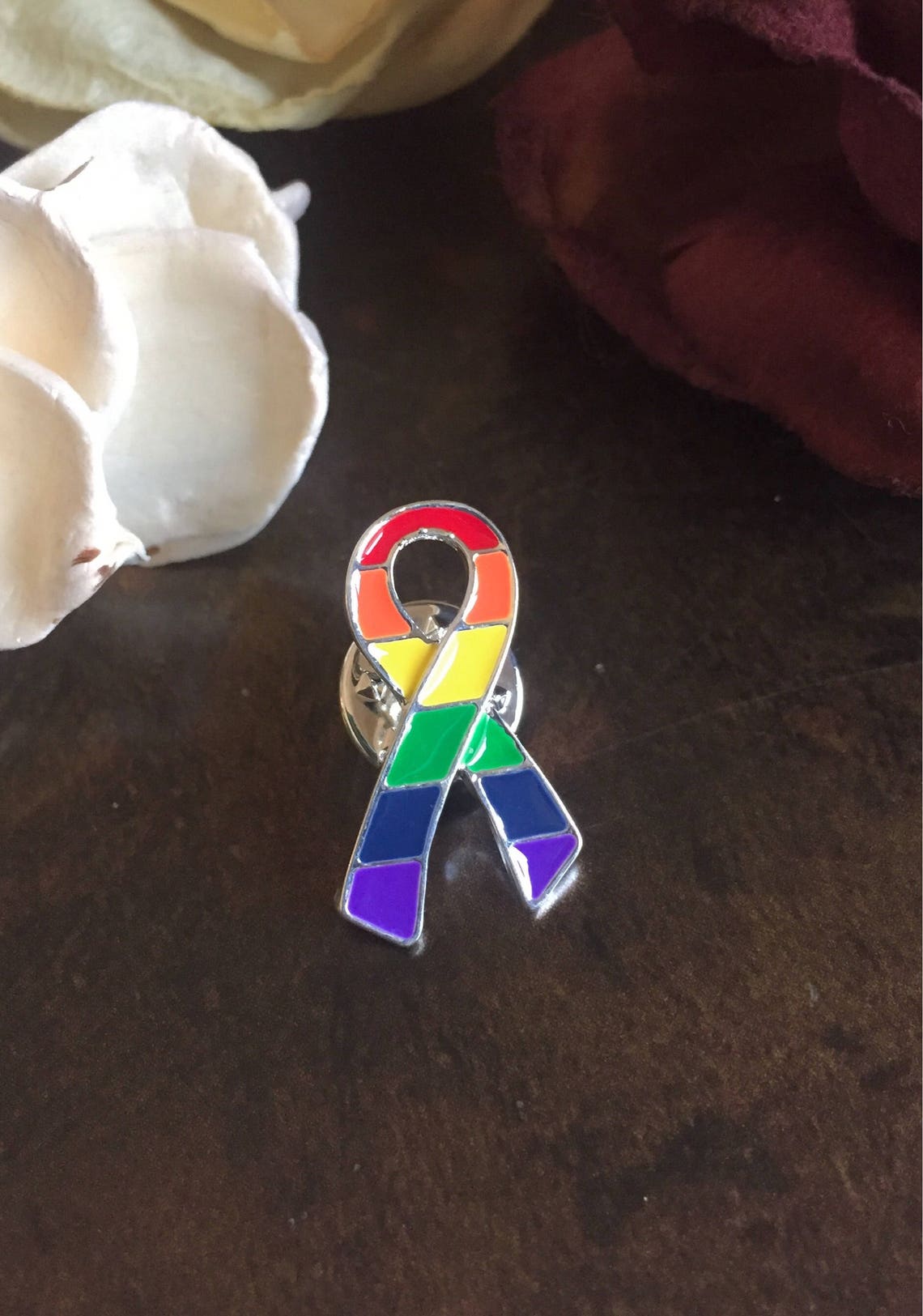 Rainbow Ribbon / Lapel Hat Pin / LGBTQ Awareness / Lesbian Gay - Etsy