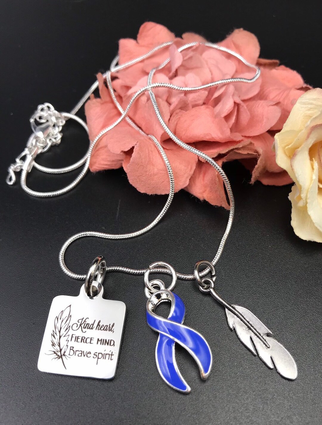 Periwinkle Ribbon Necklace Esophageal Stomach Gastric Cancer Survivor ...