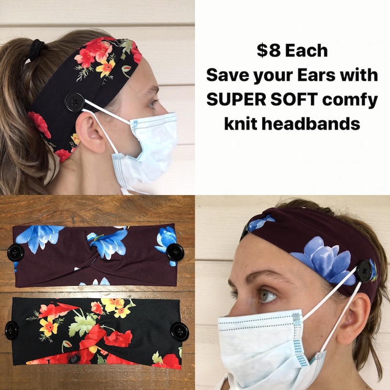 Mask Holder Headband - Etsy