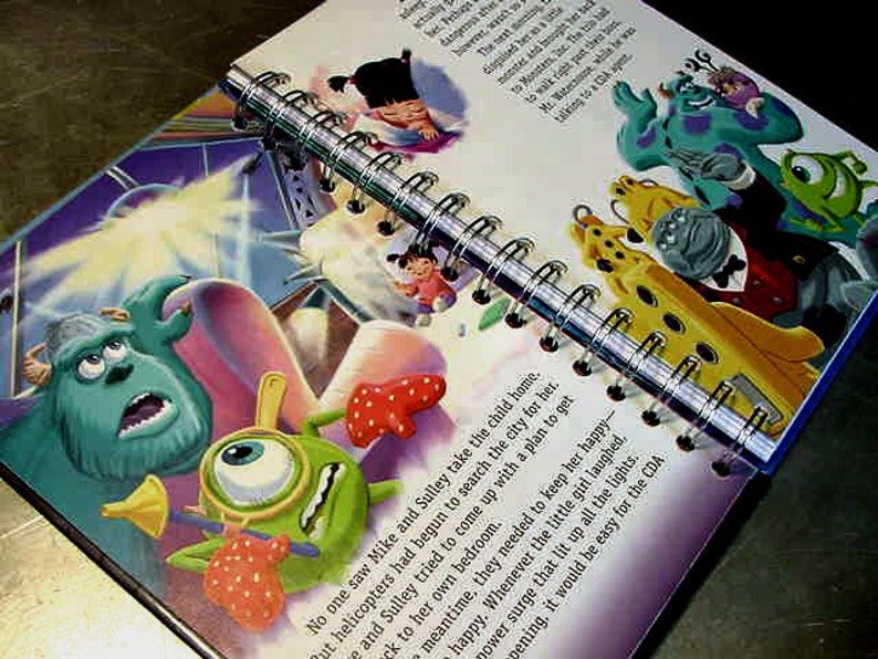 Journal Altered DISNEY PIXAR Book Notebook MONSTERS Inc - Etsy