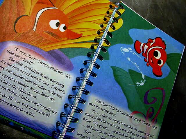 FINDING NEMO Disney Pixar JOURNAL - Notebook Recycled Upcycled - Etsy
