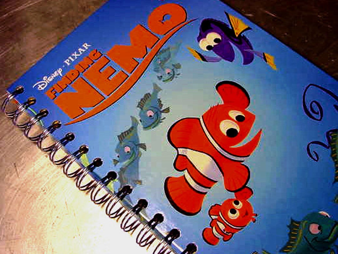 FINDING NEMO Disney Pixar JOURNAL - Notebook Recycled Upcycled - Etsy