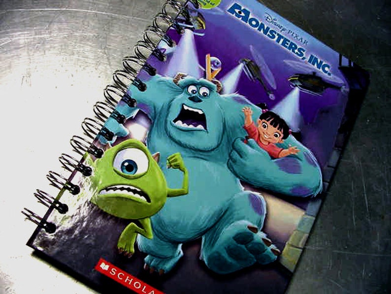 Journal Altered DISNEY PIXAR Book Notebook MONSTERS Inc - Etsy