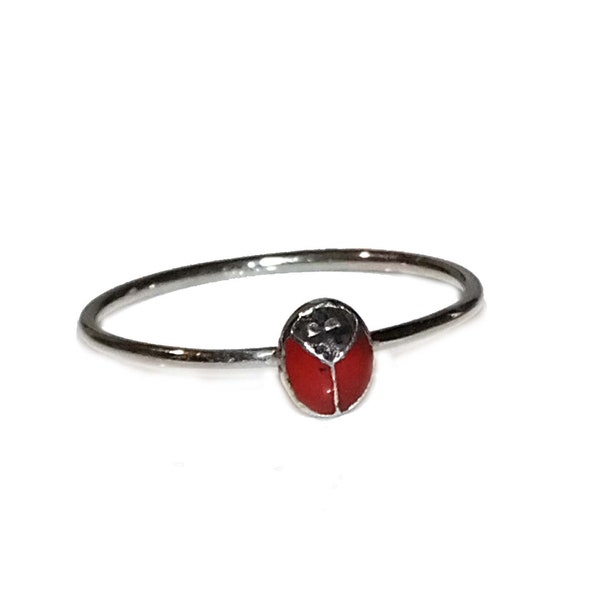 Ladybug Ring - Etsy