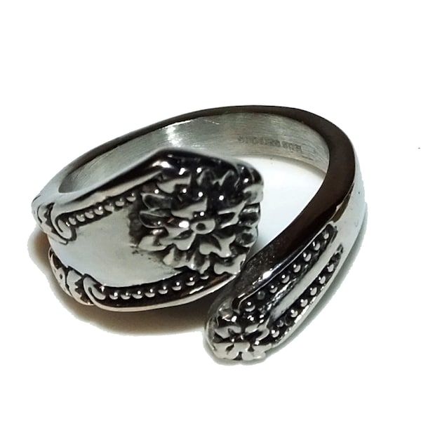 Floral Spoon Ring - Etsy