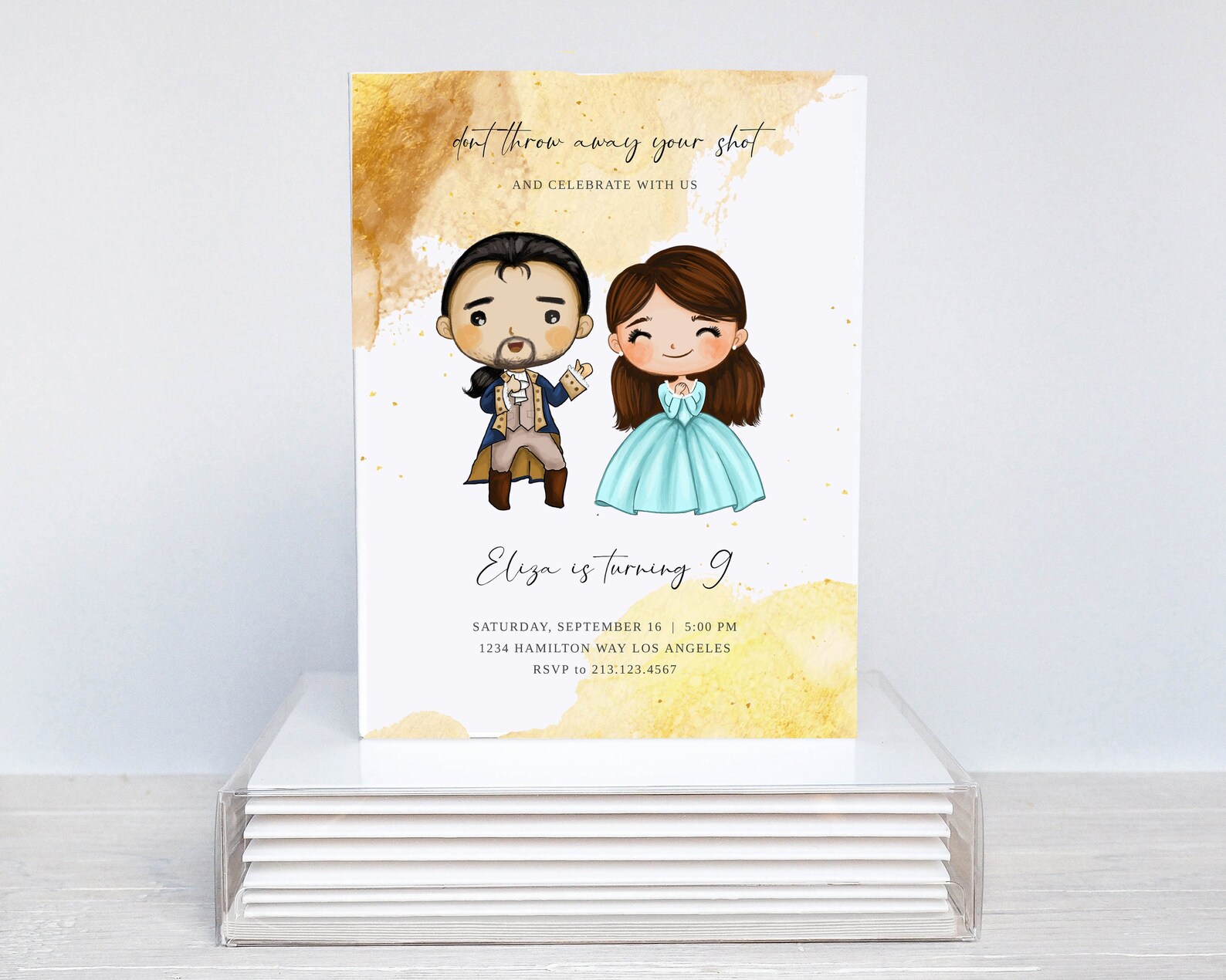 Hamilton Birthday Invitation Alexander and Eliza Birthday | Etsy