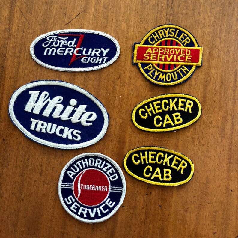 Vintage 1950s Embroidered Automotive Patches Lot of 6 Chrysler | Etsy
