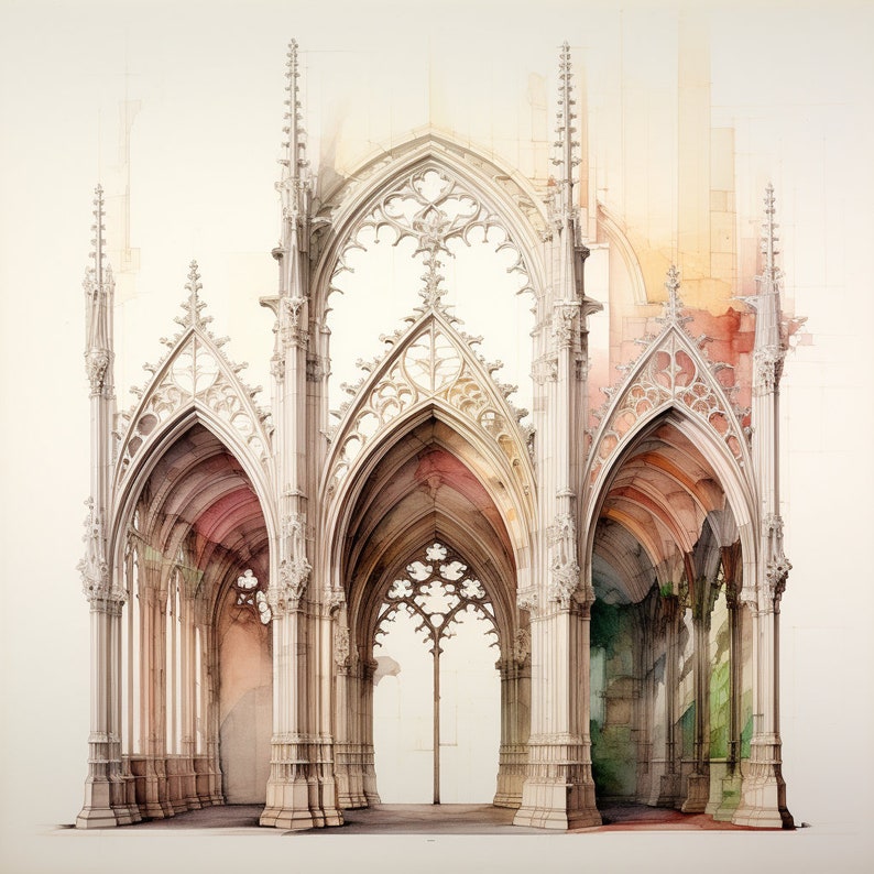 10 Digital Files: Renaissance-inspired Architectural Illustration ...