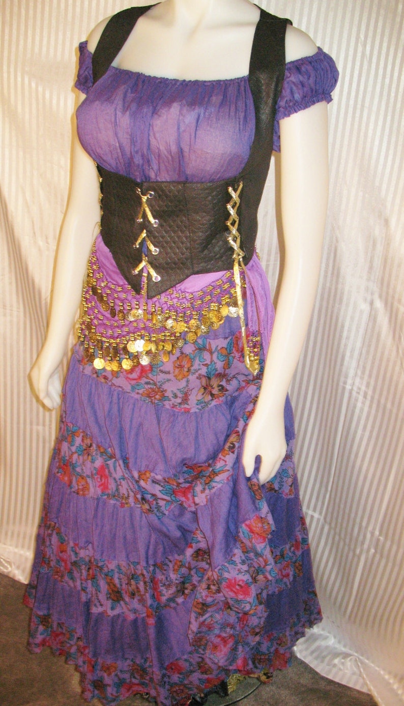 Renaissance Gypsy Costume in Purple - Etsy