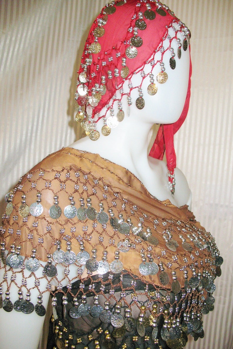 Renaissance Gypsy Coin Sash Belt New Colors Available:deep | Etsy