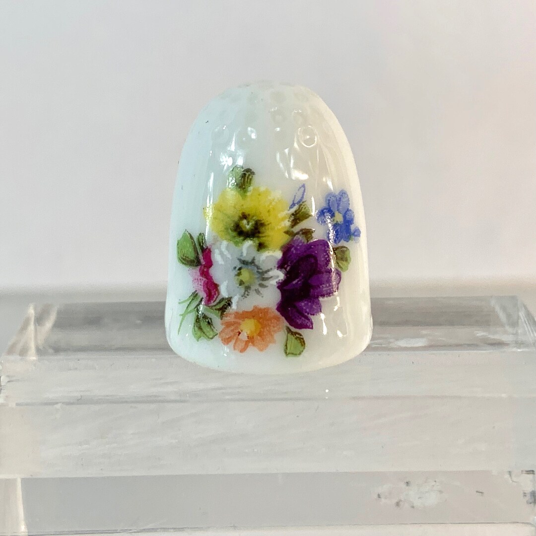 West German Porcelain Floral Thimble, K A Krautheim Selb Bavaria - Etsy