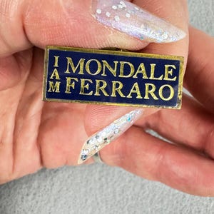 Vintage Political Memorabilia Mondale Ferraro Campaign Union Lapel Pin ...