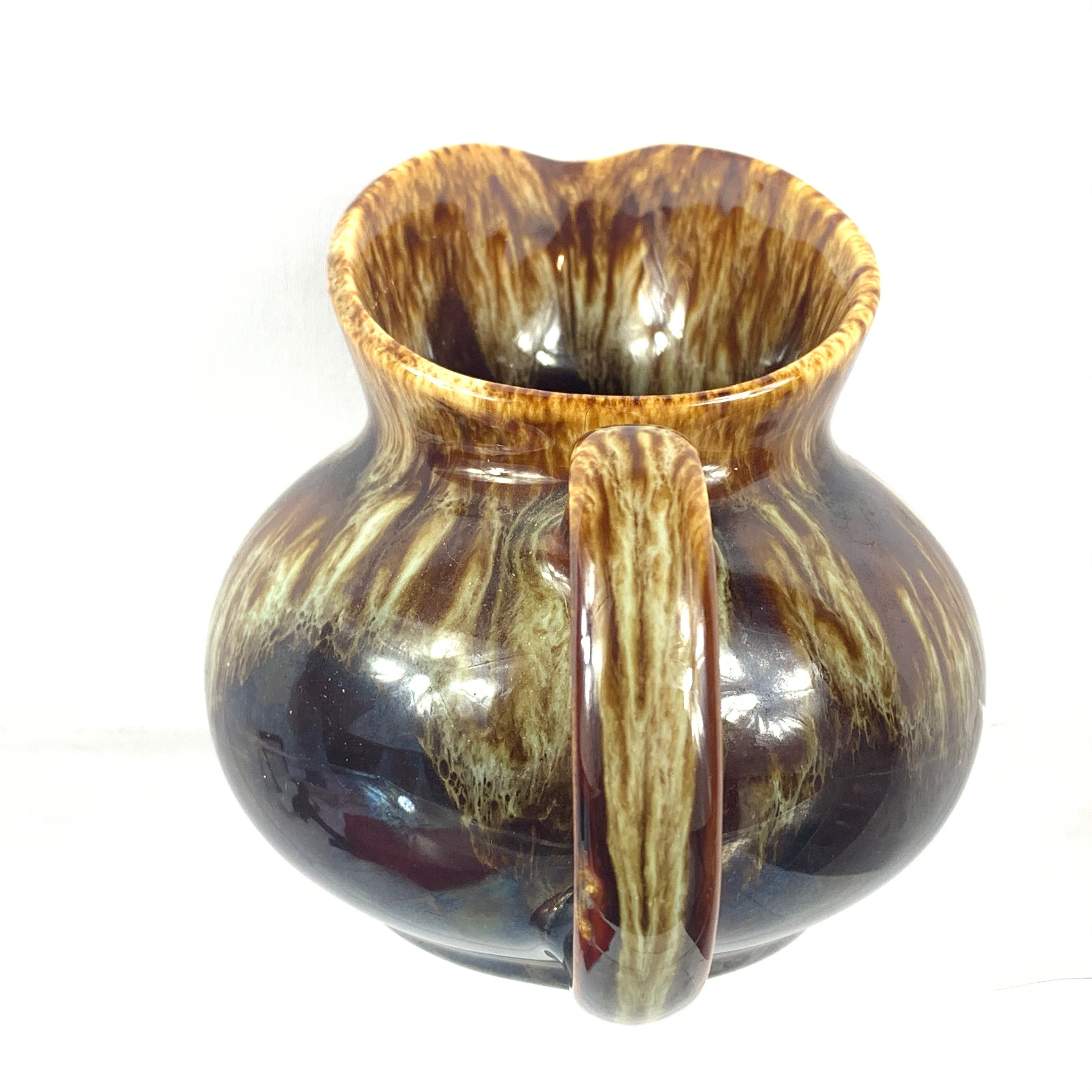 Vintage Harker Quaker Maid Rawhide Drip Glaze Creamer - Etsy