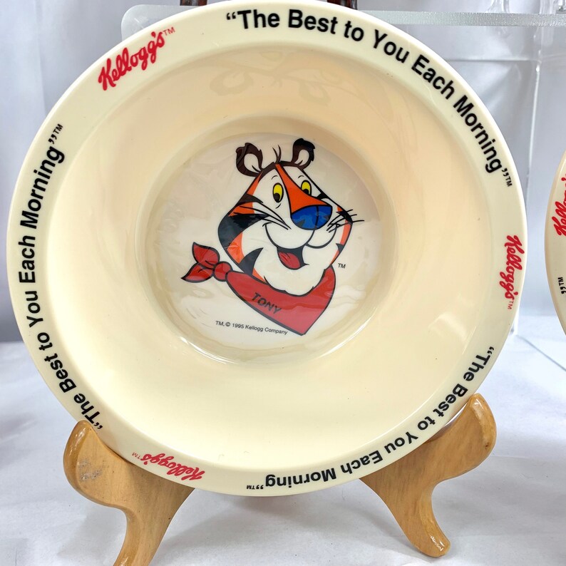 Kellogg's Cereal Character Bowls by Nevins Corny Tony - Etsy