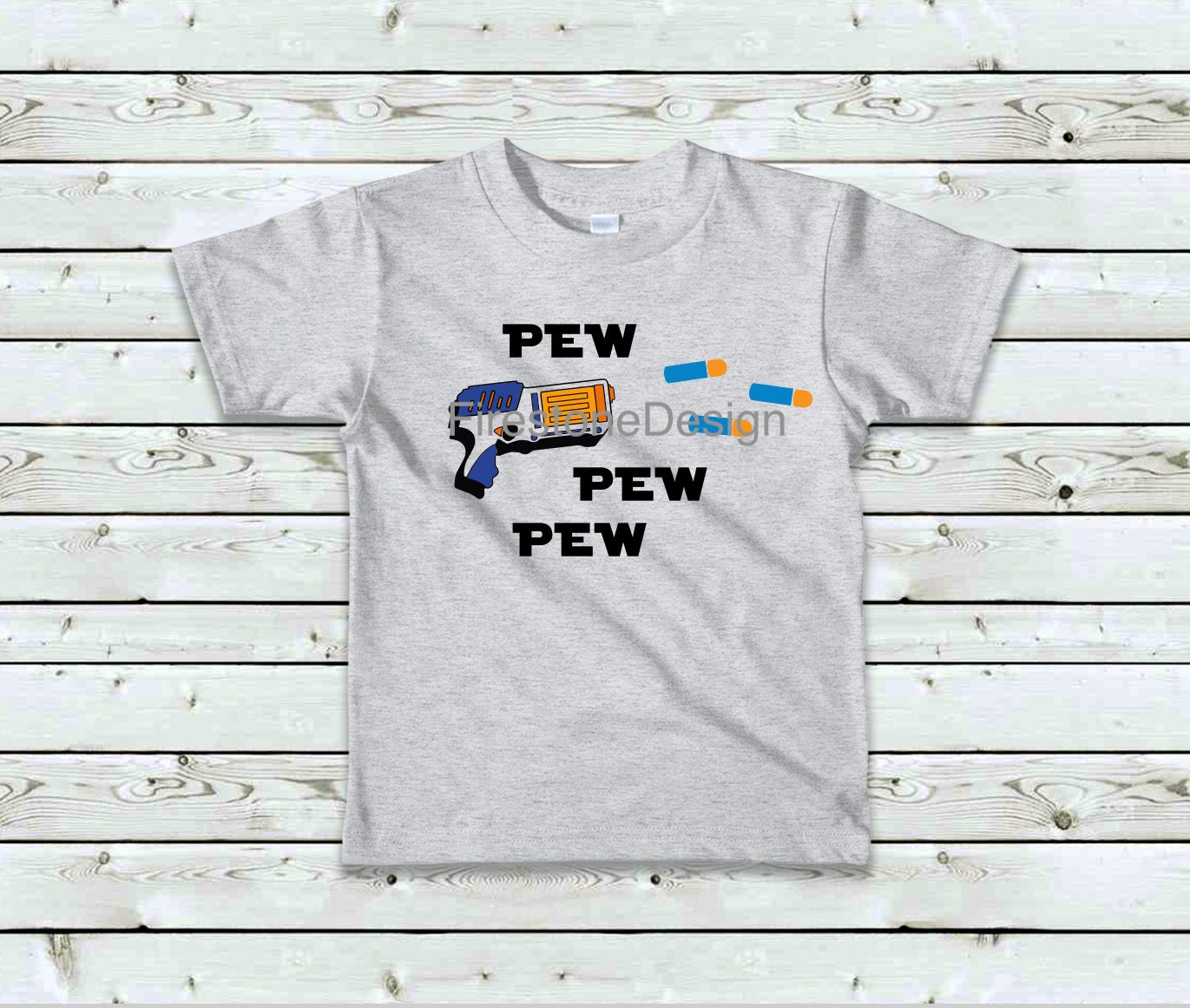 Pew Pew Pew Nerf Gun SVG and PNG Files - Etsy