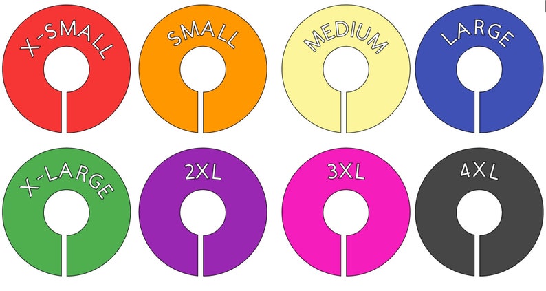 Clothing Rack Size Marker SVG and PNG Files - Etsy