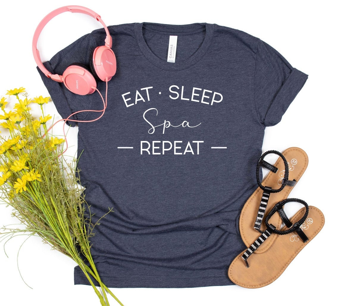 Art & Collectibles Eat Sleep Spa Repeat Shirt SVG and PNG Files Digital ...