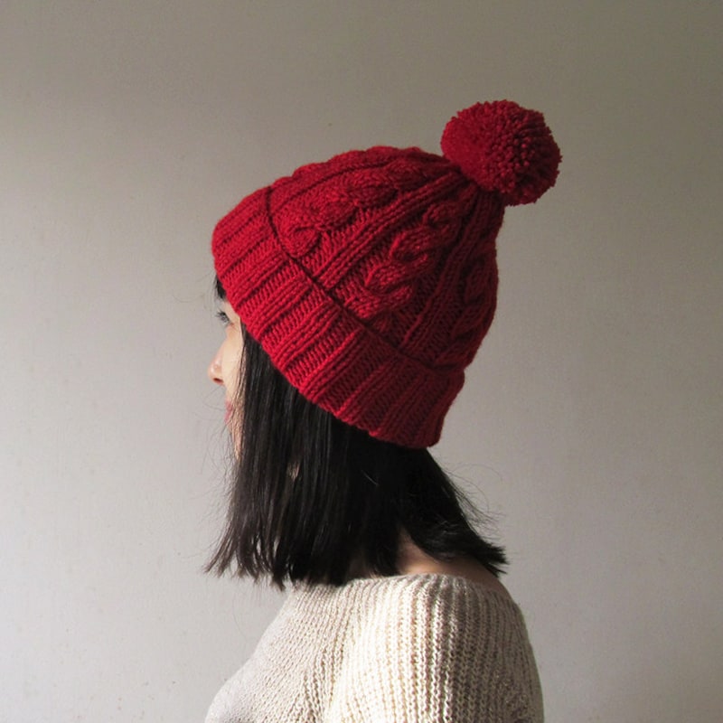Pom Pom Hat - Etsy