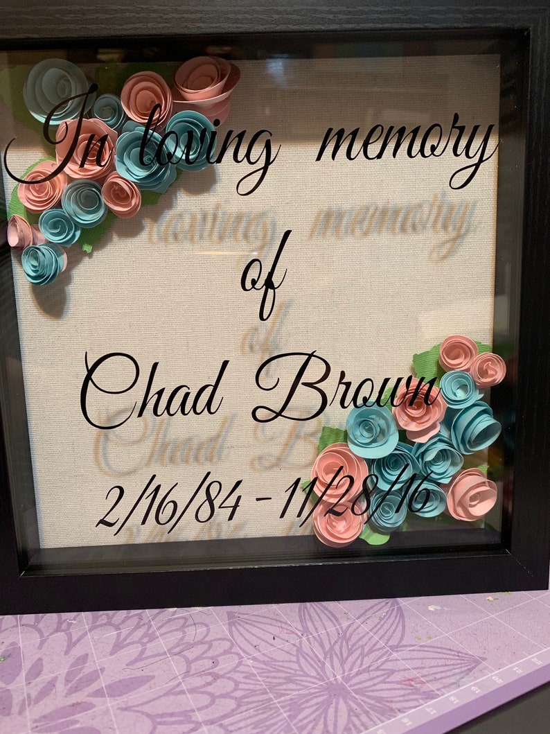 Memorial Shadowbox 9 X 9 - Etsy