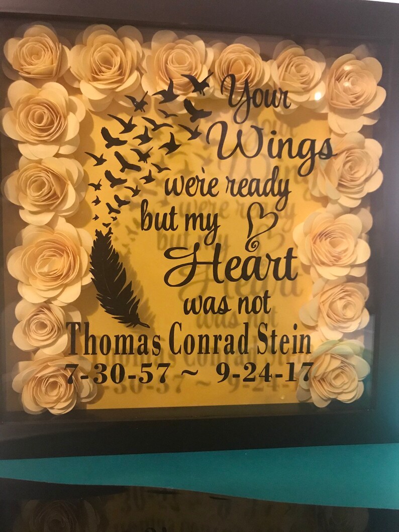 Memorial Shadowbox 9 X 9 - Etsy