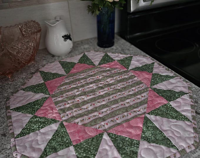 Instant Download. Very Easy to Make. Table Topper. Sunburst Pattern ...