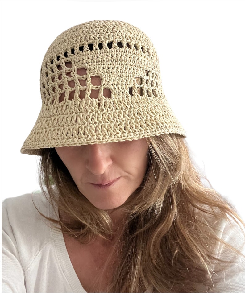 Bucket Hat Hadmade Crochet Bucket Hat Papee Yarn Handknit - Etsy