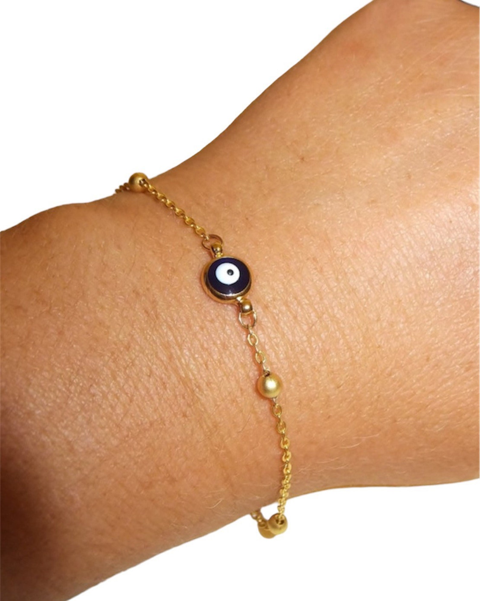 Gold Plated Evil Eye Bracelet Third Eye Charm Gift for Kids - Etsy