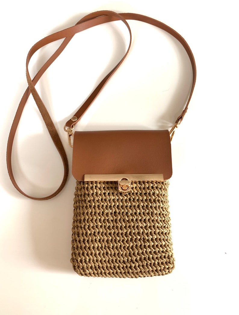 Phone Case Bag Wallet Straw Phone Holder Luxury Crossbody - Etsy