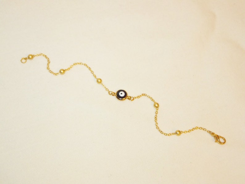 Gold Plated Evil Eye Bracelet Third Eye Charm Gift for Kids - Etsy