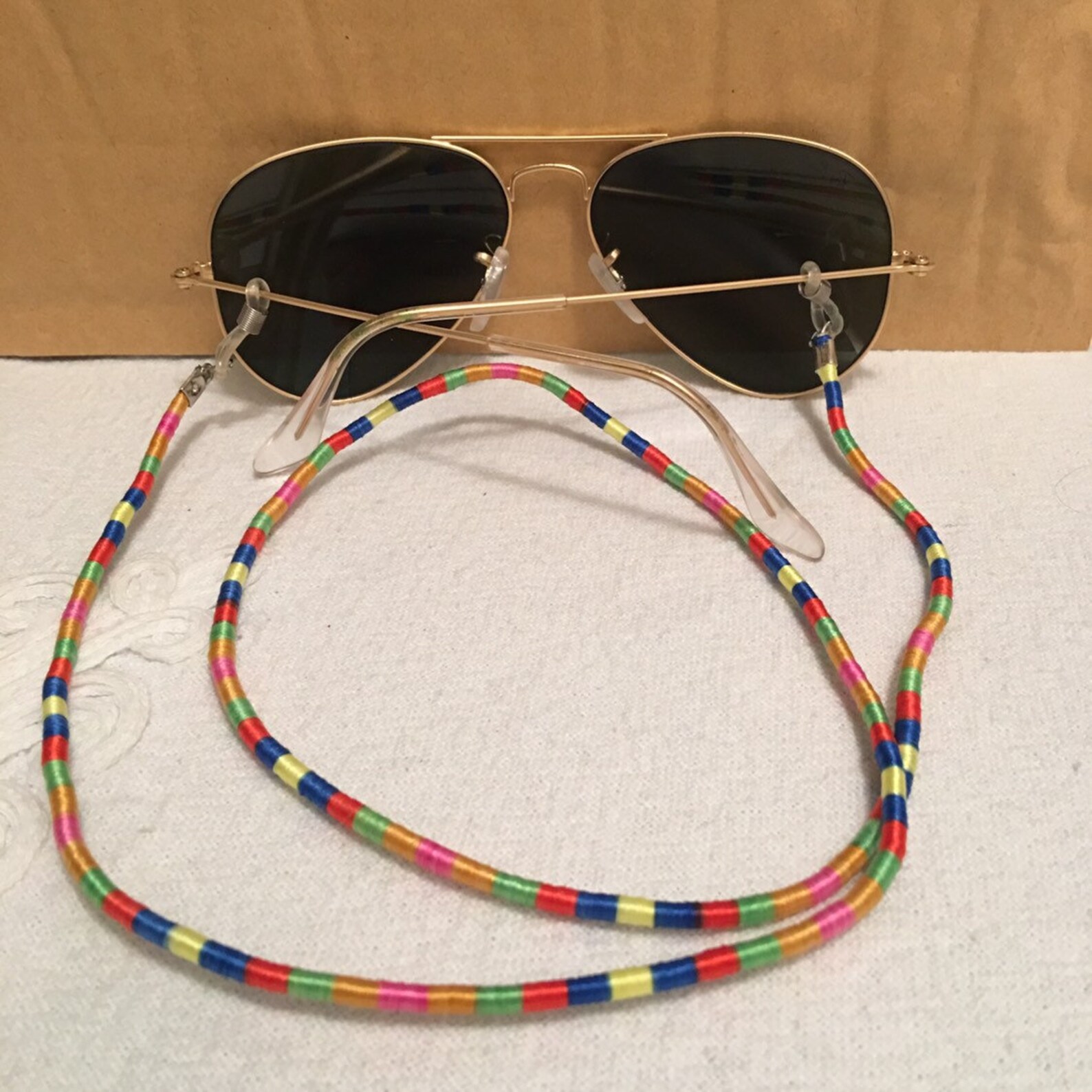 Rainbow Sunny Cord Sunglass Strap Colourful Eyeglass Holder - Etsy
