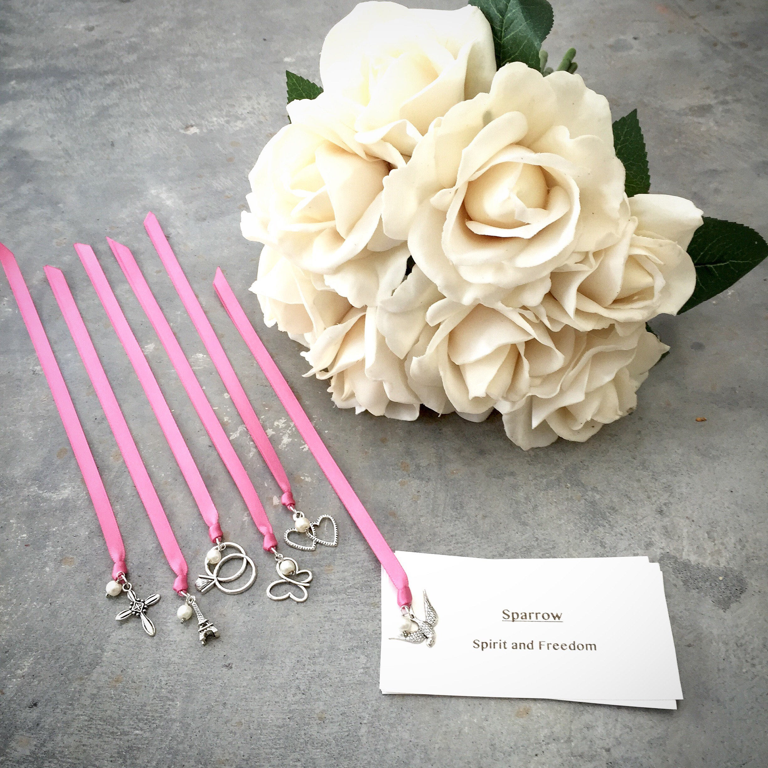 Traditional Ribbon Cake Pulls // Set of 8 // Wedding // Charms - Etsy