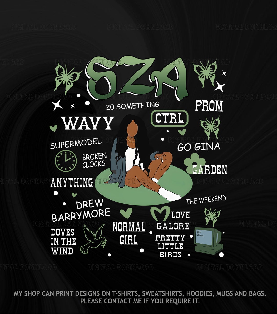 S.Z.A SOS PNG, Sza Full Tracklist Png, Sos Full Tracklist Png File ...