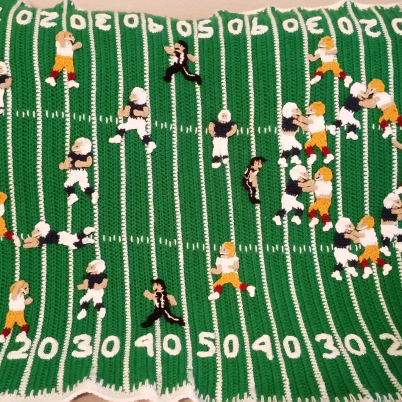 Football Afghan - Etsy