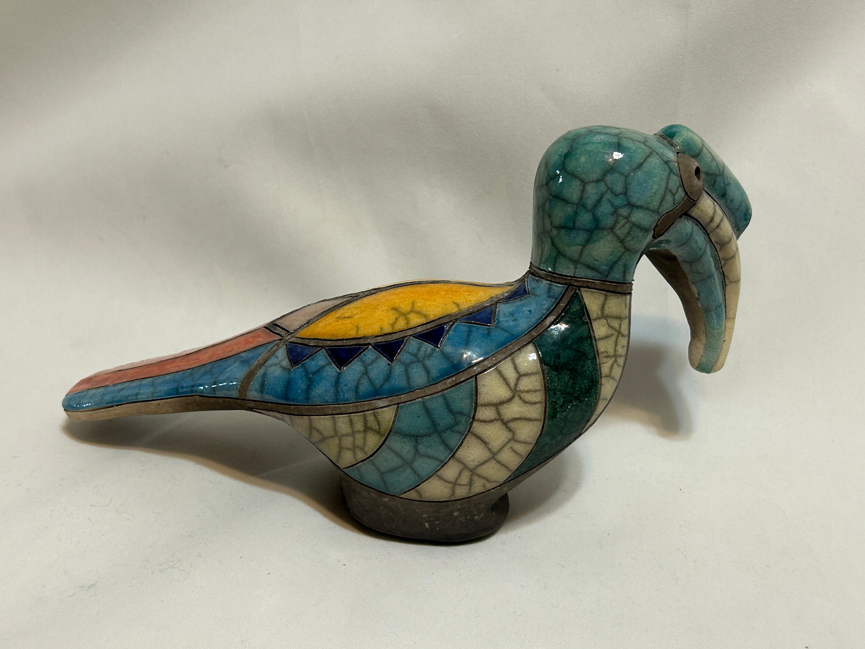Rare Vintage 90s Genuine Raku Pottery Toucan From South Africa - Etsy
