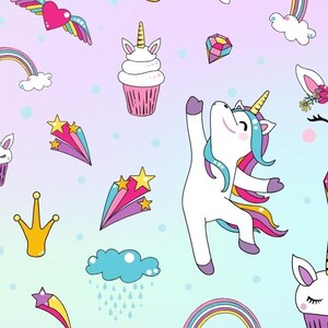 Unicorn Playdate Card | Kid's Contact Template (canva, Digital Download ...