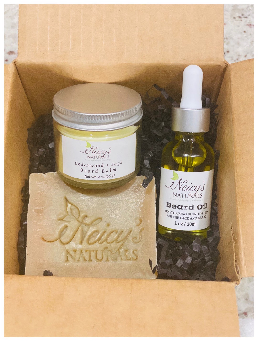 Mens E.S.C.A.P.E Beard Grooming Kit Gift Set Handcrafted Beard Soap Bar ...