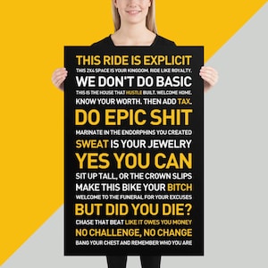 Do EPIC SHIT Fitspiration Motivational Quotes Poster 24x36 (RA ...