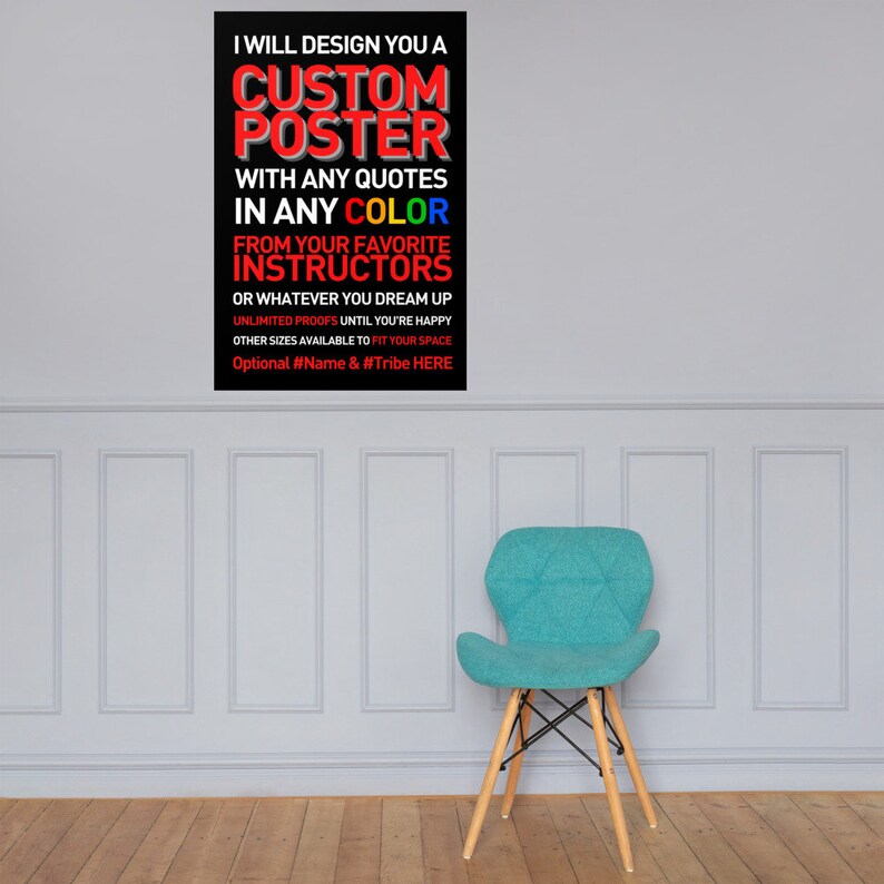 Custom order for Motivational Poster Fitspiration Quotes 4 | Etsy
