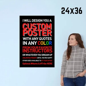 Custom Order for Motivational Poster Fitspiration Quotes (4 Sizes ...