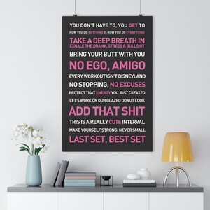 NO EGO AMIGO! Motivational Quotes Poster 24x36 Instant Download ...