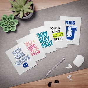 DORM CARDS College Greeting Cards for Student (5-pack) With Envelopes ...