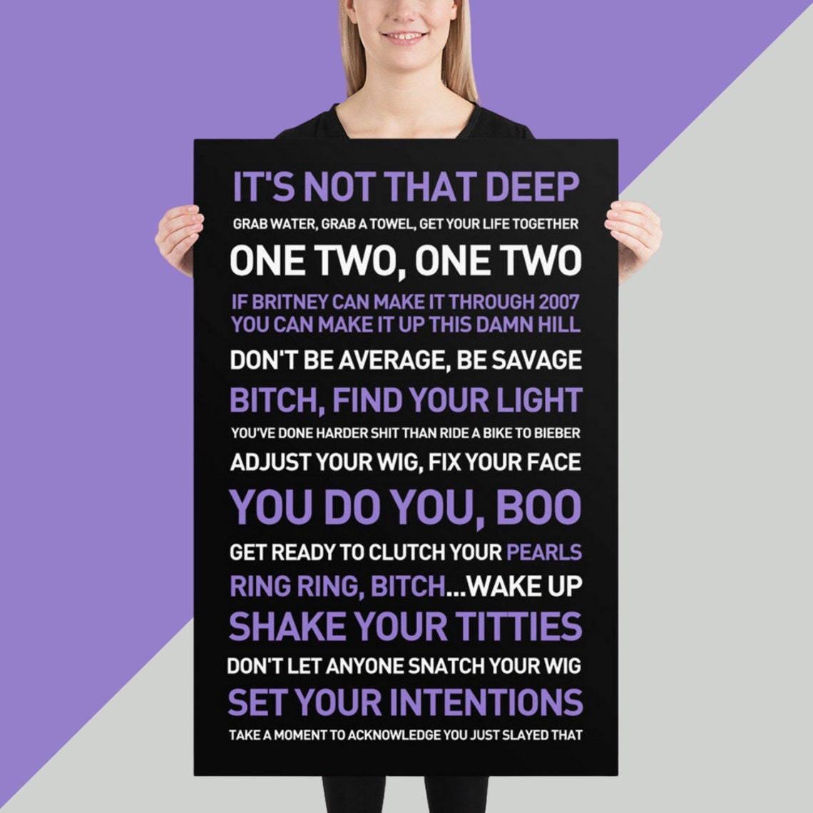 SHAKE Your TITTIES Explicit CR Motivational Quotes Collage - Etsy