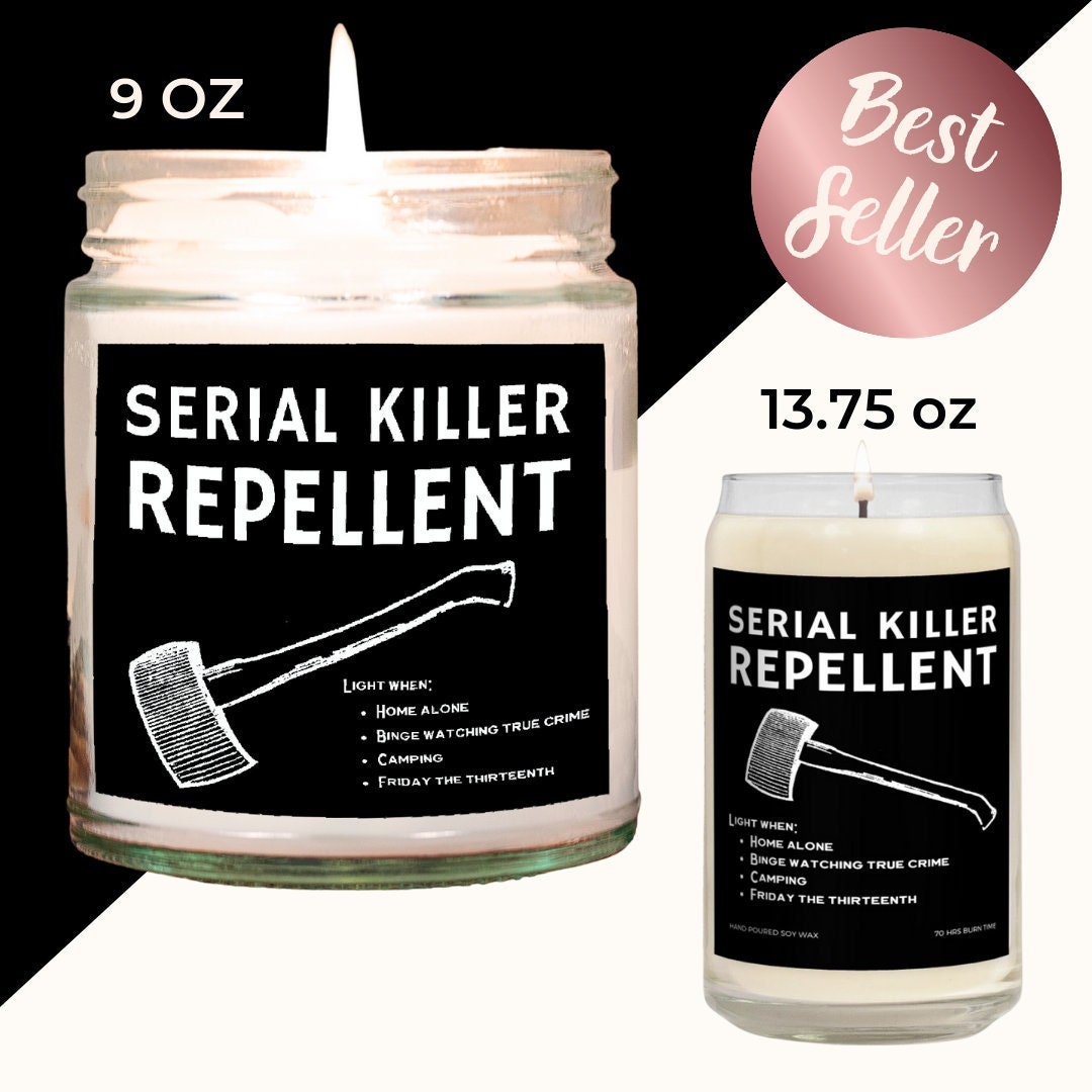 SERIAL KILLER REPELLENT Soy Candle (2 Sizes) - Etsy