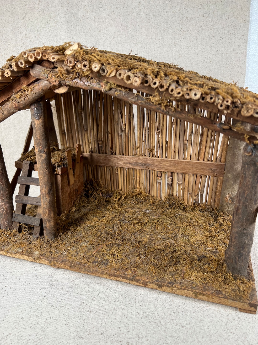 Christmas Nativity Vintage Creche Stable - Etsy