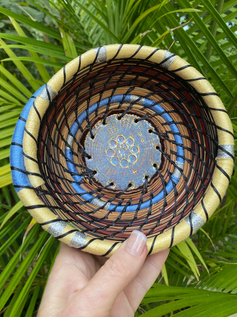 Cornflower Trinket Basket - Etsy