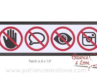 No Talk No Touch No Eye Contact File - Etsy