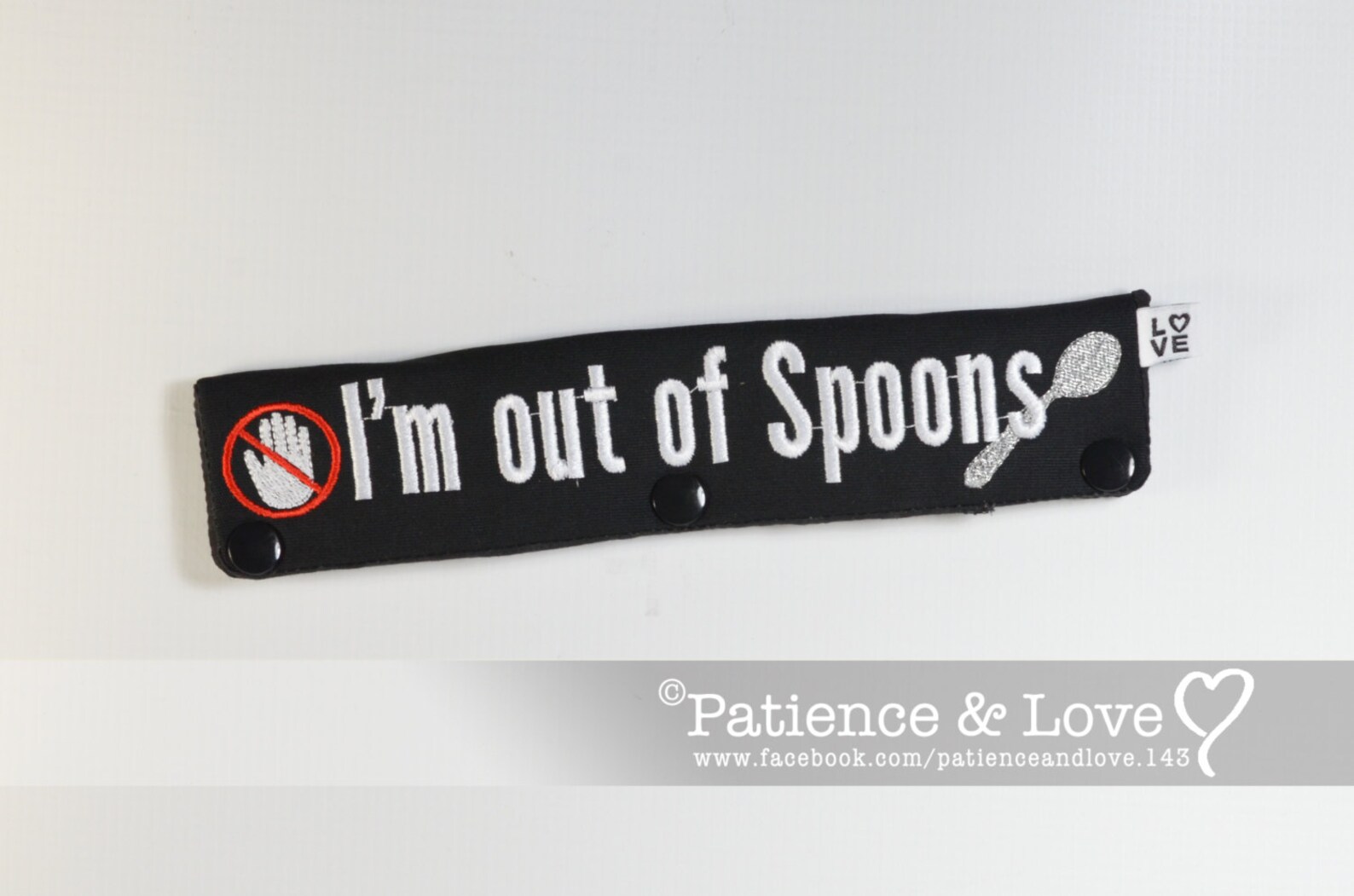 1 Leash Sleeve, I'm Out of Spoons, Snap-on - Etsy