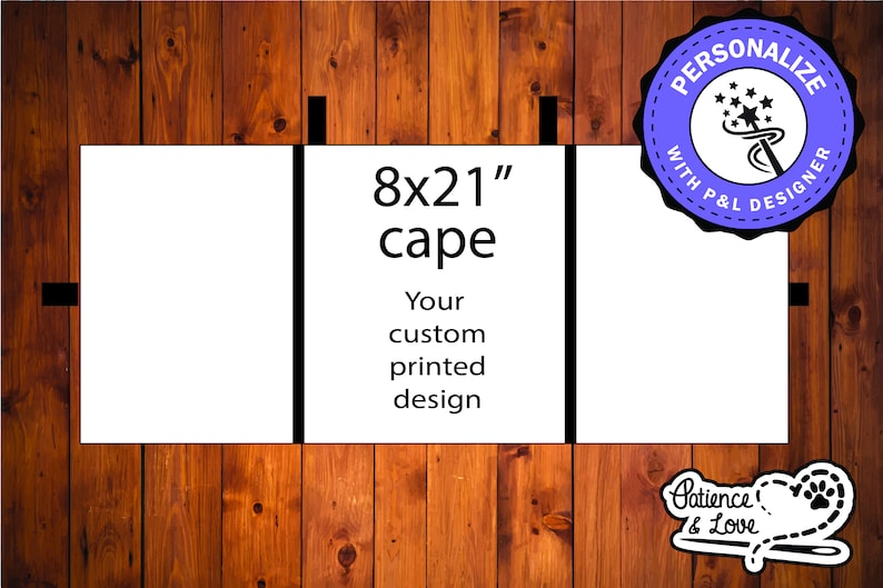 Printed Cape Full Color Decoleather Personalize With Our - Etsy