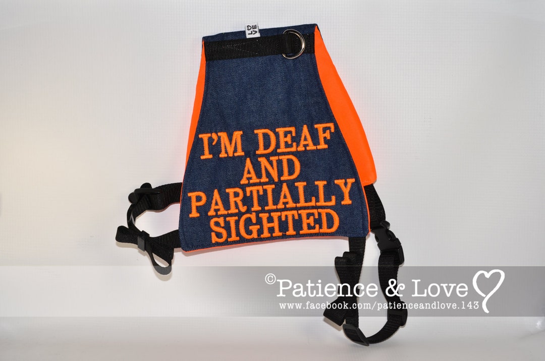 Vest (adjustable Size), "i'm Deaf and Partially Sighted", Light Weight ...