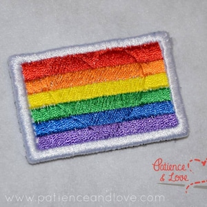 1 Patch, Sew-on, 2 X1.3 Inch, LGBTQ+ Pride Flag, Heart in Center - Etsy